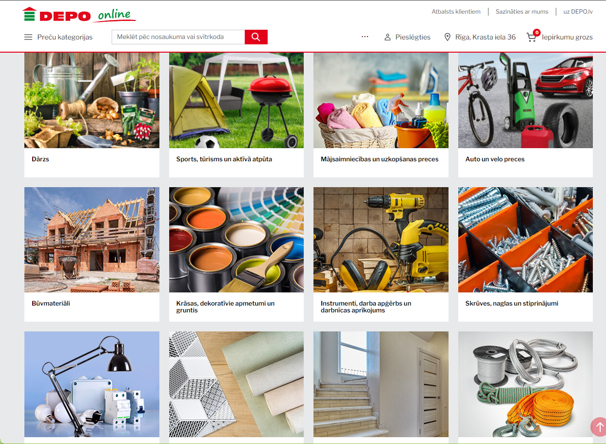 Depo interneta veikals vēris digitālās durvis - notepad.lv